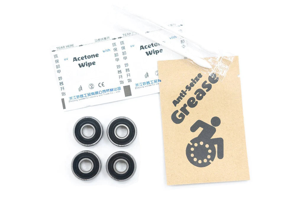 CASTER WHEELCHAIR BEARINGS HIGH PERFORMANCE 608 8MM ABEC-5 8X22X7MM (4 ...