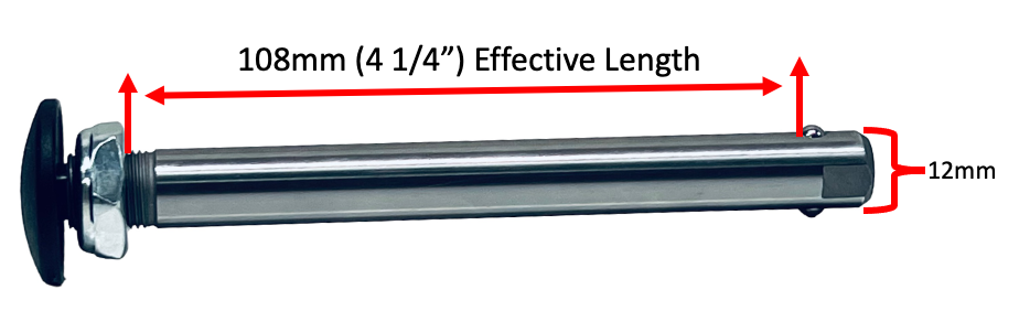 Quick Release Wheelchair Axle Pins - 12mm width – Push Mobility