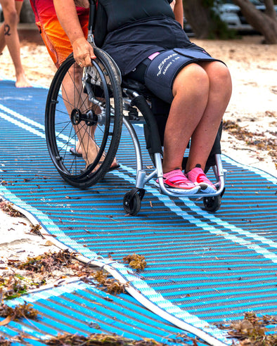 Mobi-Mat® Beach Access Matting - AFX - Blue – Push Mobility
