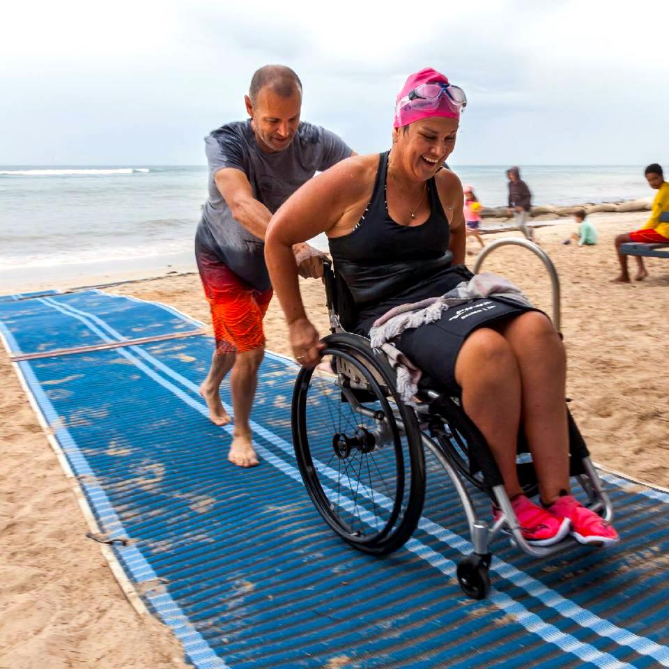 Mobi-Mat® Beach Access Matting - AFX - Blue – Push Mobility