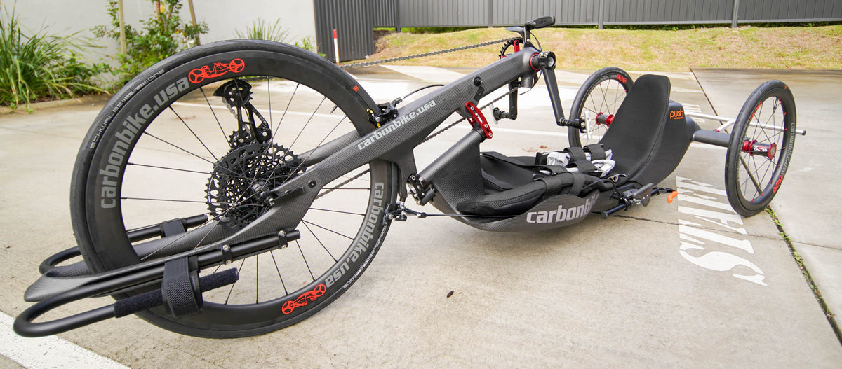 Carbonbike R-21 Handcycle Custom Quad – Push Mobility