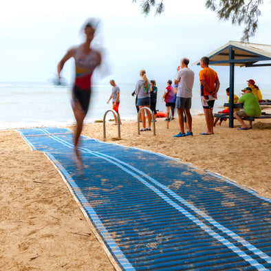 Mobi-Mat® Beach Access Matting - AFX - Blue – Push Mobility