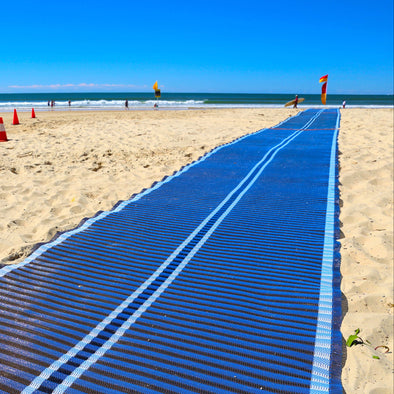 Mobi-Mat® Beach Access Matting - AFX - Blue – Push Mobility