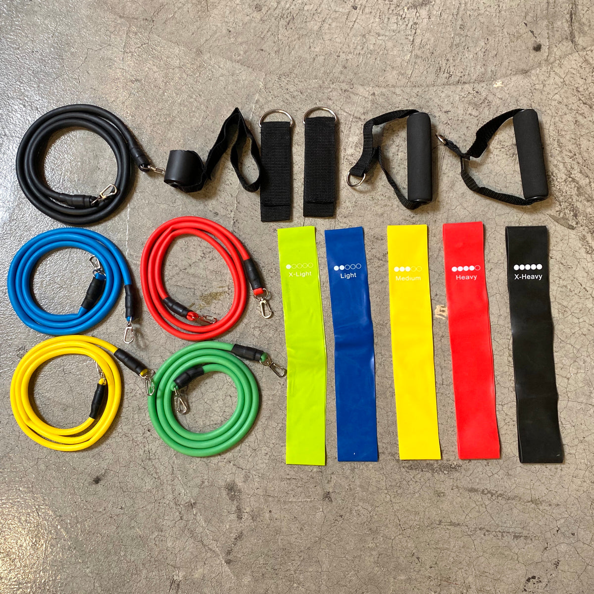 11 PCS Fitness Pull Rope Resistance Bands – Push Mobility