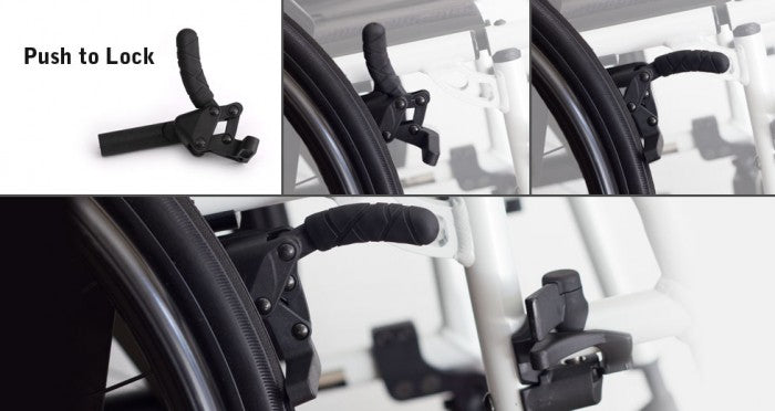 Push to Lock Wheelchair Brake – Push Mobility